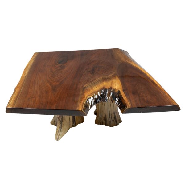 Coffee Table (Double Stump High Gloss Walnut) - Dutch Country General Store